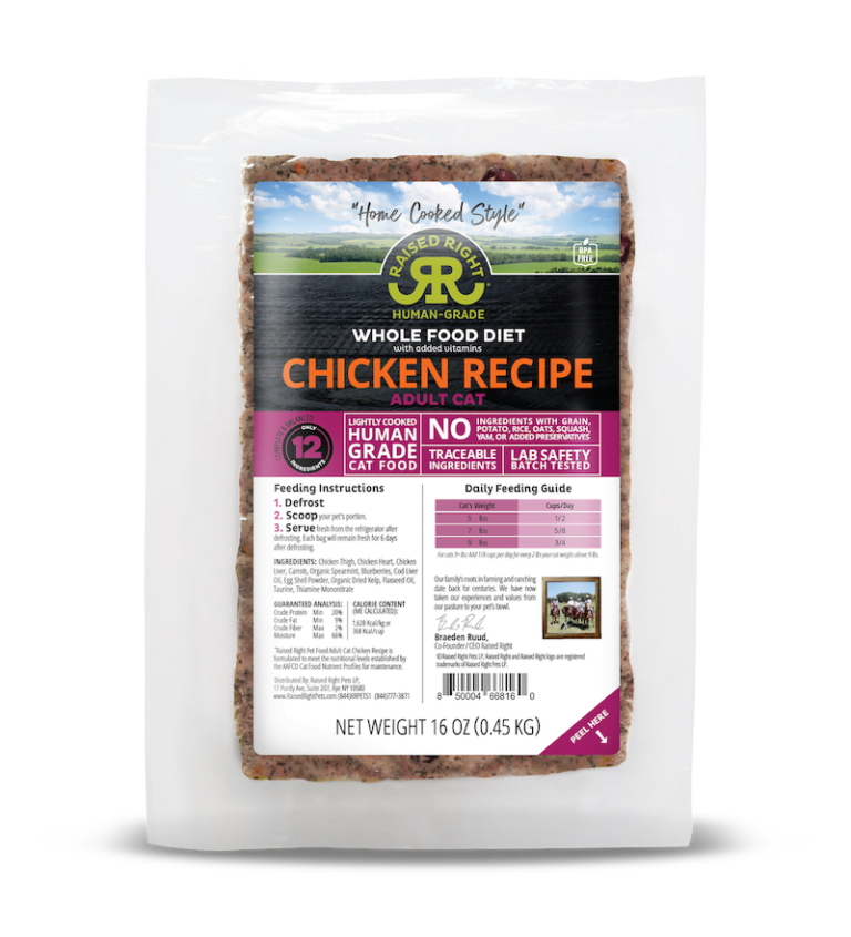 Raised Right Human Grade Cat Food Sample Box - Pate Cat Food