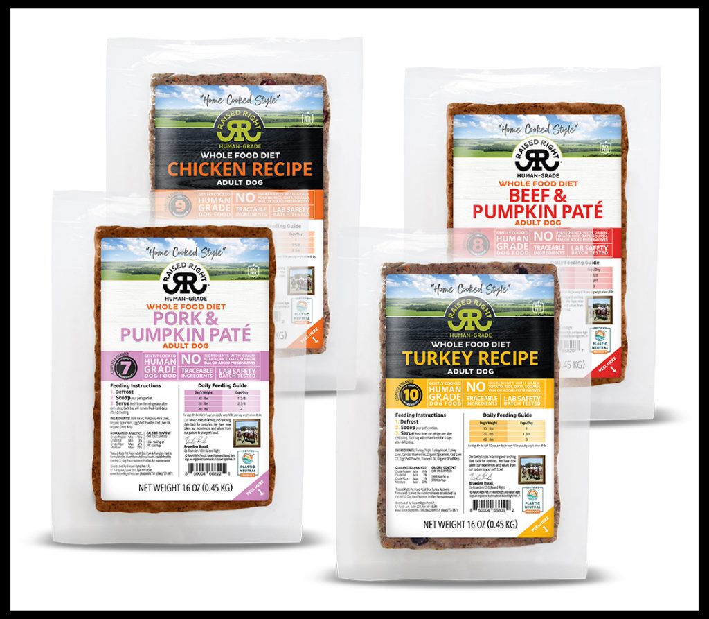 Select Product Line - Raised Right - Human-Grade Pet Food