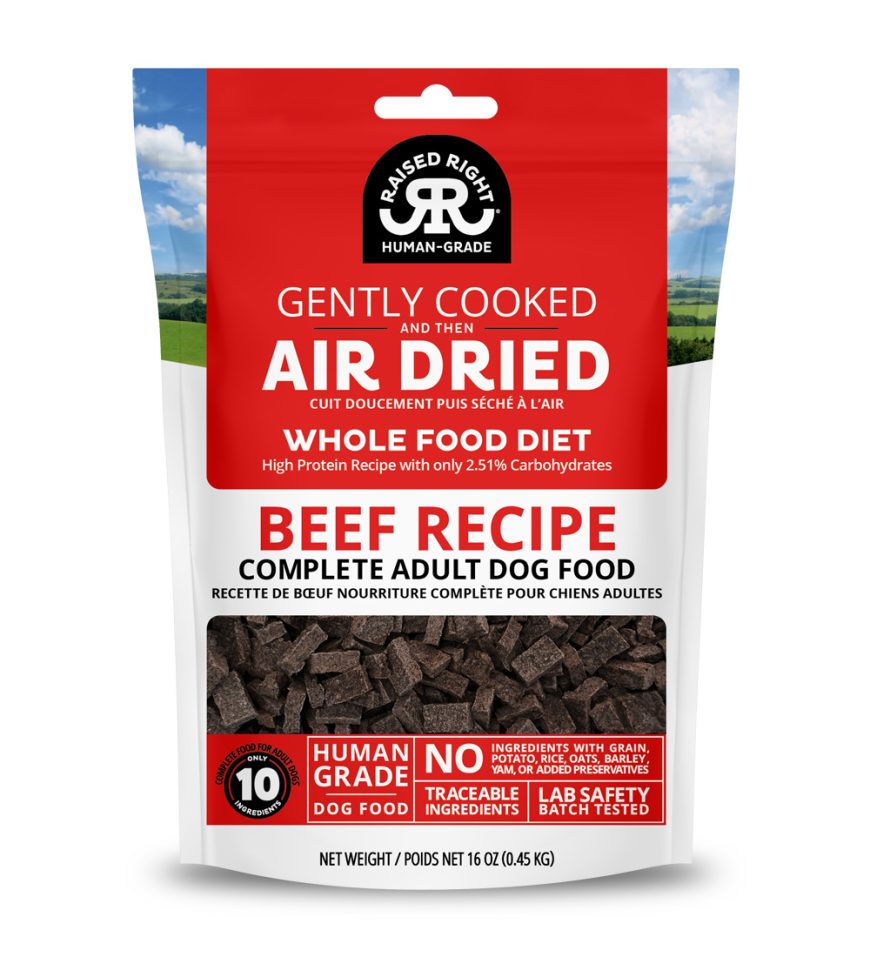 Raised Right Human Grade Air Dried Dog Food